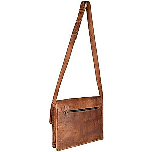 Avtikes Leather Men's Sling Bag Cross Body Travel Office Business messenger | Laptop Messenger Bag | Leather Messenger Bag for Men/Office Bag for Men