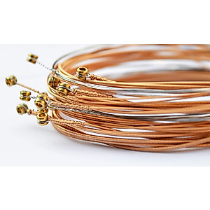 Magma - Light Acoustic Guitar Strings 10-48 Gauge Flat Phosphor Bronze Wound Acoustic String Set (.010" - .048") 1 Set - GA120PBF