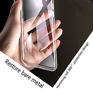 HGJTF Phone Case for Motorola ThinkPhone Case (6.6 Inch), with 360 Degree Rotation Finger Ring Kickstand, Clear Silicone Shockproof X Anti-Scratch Shell TPU Bumper Soft Cover for Motorola ThinkPhone