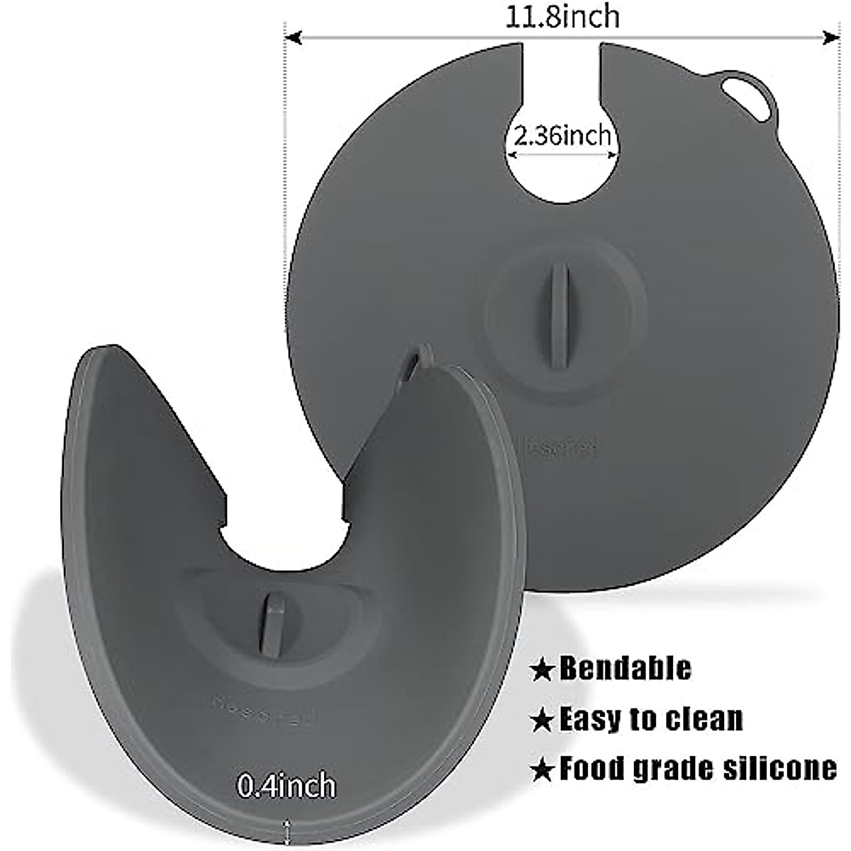 Sous Vide Lid for Precision Cooking - Fits Anova Culinary Sous Vide Precision Cooker and up to 10.8" pot - Retain Moisture and Flavor with a Sous Vide Precision Cooker - Great for long term cooking（Grey）