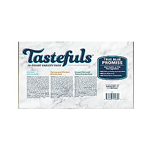 Blue Buffalo Tastefuls Natural Pate Wet Cat Food Variety Pack, Chicken, Turkey & Chicken and Ocean Fish & Tuna 5.5-oz Cans (24 Count - 8 of Each)