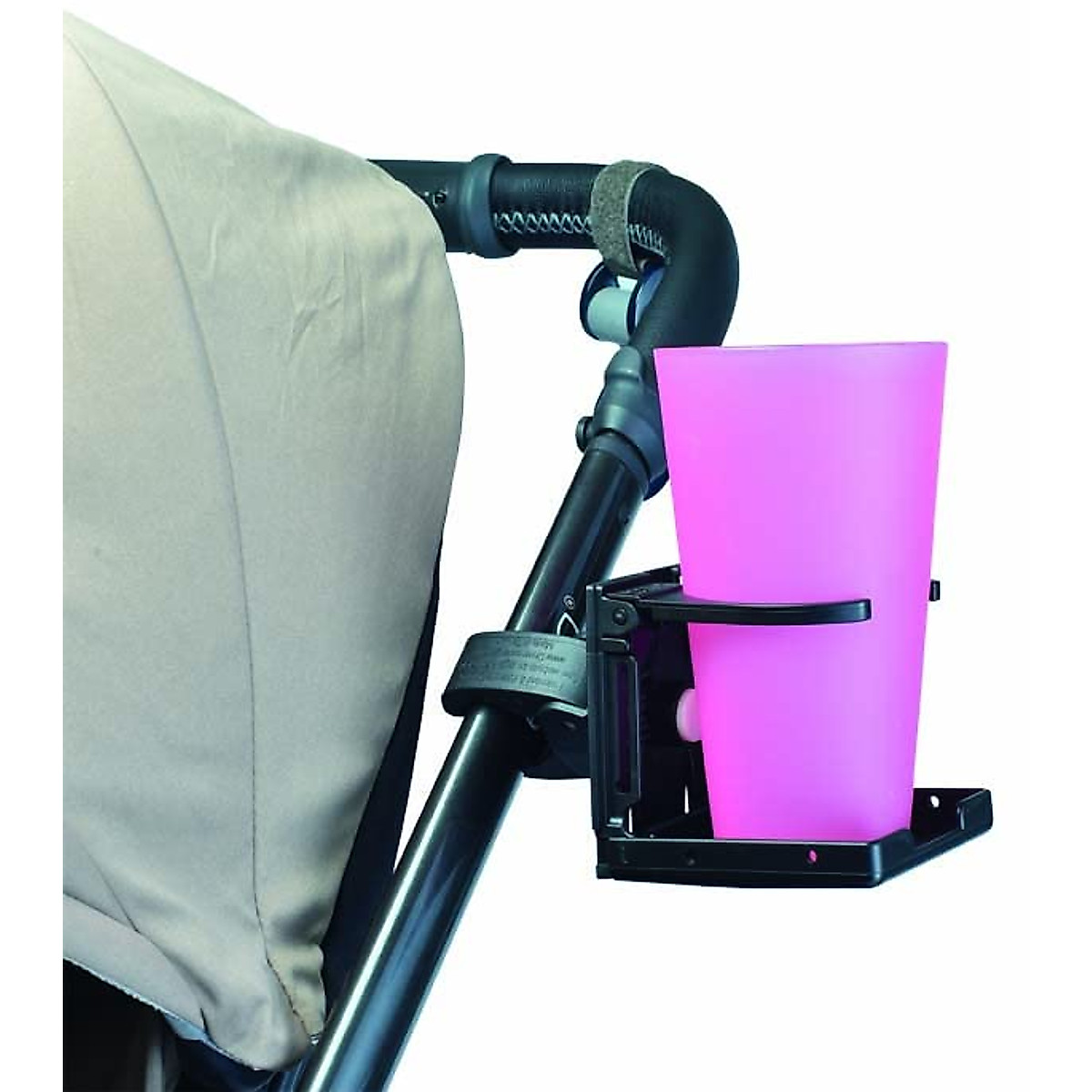 Freedom Easy to use Wheelchair/Walker Folding Cup Holder with Easy Universal Clamp