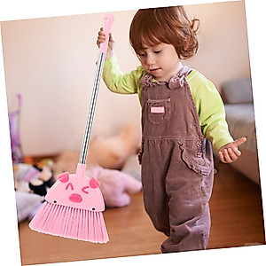 Beaupretty 1 Set Children's Broom and Dustpan Accessories Cleaning Accessories Small Broom Prop Small Dustpan Home Kid's Broom Children Dustpan Household Cleaning Tool Kid Mop