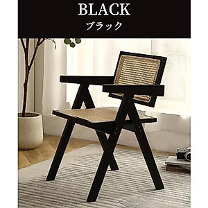 OSJ(オーエスジェイ) WF311175BAA Dining Chair, 中, Black