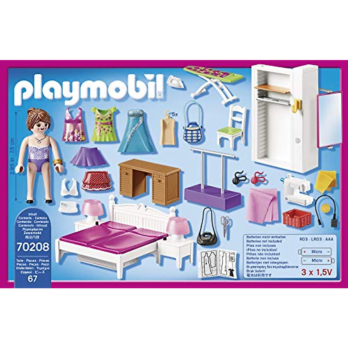 Playmobil Bedroom with Sewing Corner Furniture Pack