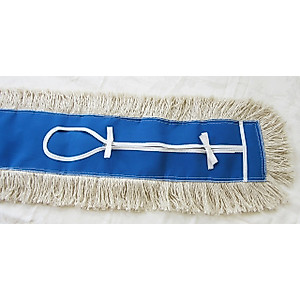 36" Industrial Strength Washable Cotton Dust Mop Refill, Replacement Head for Home & Commercial Use, Fits 36 Inch Frame, Cleans Hardwood, Laminate, Concrete, or Other Floor Systems (36")