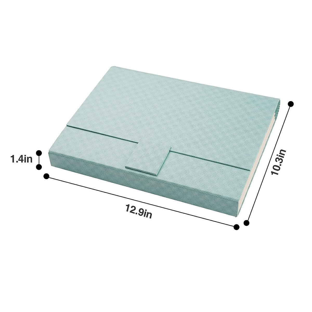 Blue Lake ECOLIFE Hardcover 6 Pockets Recyclable Paper Expanding File Document Folder, Plastic Free A4 Letter Size: Earth-Friendly, Cute Accordian File Organizer 450 Sheet for School, Office, Home