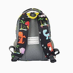 PAPAZAU Kids Toddler Backpack Cute Zoo Animal Dinosaur Unicorn Backpack for Preschool, Kindergarten Boys and Girls (Black)