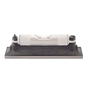 Starrett Machinists' Level with Ground and Graduated Main Vial - Ideal for Machine Shop and Tool Room Use - 4" (100mm) Length, Without Case and Cross Test Vial - 98-4