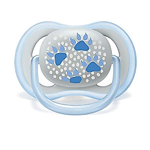 Philips AVENT Ultra Air Pacifier, 6-18 Months, Bear/paw, 4 Pack, SCF085/09