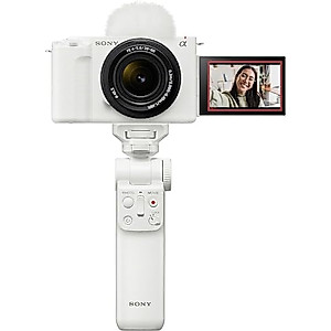 Sony Alpha ZV-E1 Full-Frame Interchangeable Lens Mirrorless Vlog Camera with 28-60mm Lens - White Body