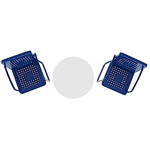 Crosley Furniture Bates 3-Piece Outdoor Bistro Set, Retro Metal Patio Table and Chairs for Dining, Porch, Navy Gloss