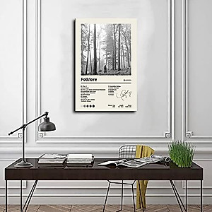 JKKUOP Folk Music Album Cover Signed Limited Poster Canvas Poster Bedroom Decor Sports Landscape Office Room Decor Gift Unframe 12x18inch(30x45cm)