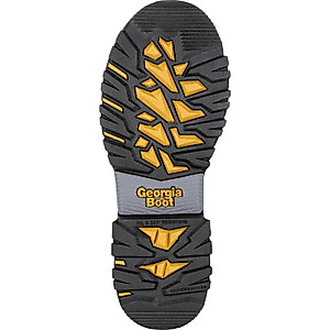 Georgia Boot Rumbler Men Blk 6" Work, Black, 10