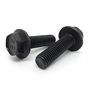 10 PCS M14-2.0x45 MM Metric Hex Flange Bolts Grade 10.9 Screws Phos & Oil