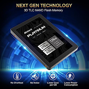 INLAND Platinum 128GB SSD SATA III 6Gb/s 2.5" 7mm TLC 3D NAND Internal Solid State Drive (128GB)