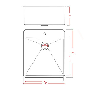 VCCUCINE Black Bar Sink Drop in, 13 x 15 Inch Topmount RV Small Kitchen Sink, Handmade Stainless Steel Wet Bar Sink, Outdoor Single Bowl Prep Sink with Dish Grid & Drain