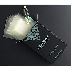 Persian Legs & Body Wax Strips (40 strips), Hair Removal Waxing Strips for Legs, Body, Bikini, Arms, Underarms with After care Oil, Pack of 1 (CSB)