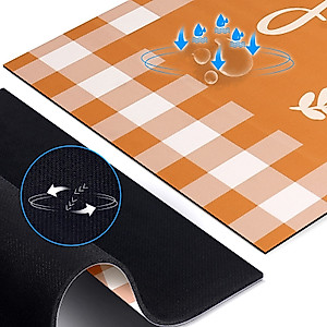 HOLVDENG Easter Bunny Kitchen Mat Set of 2 Non Slip Thick Kitchen Rugs and Mats for Floor Comfort Standing Mats for Kitchen, Sink, Office, 17"x47"+17"x28"