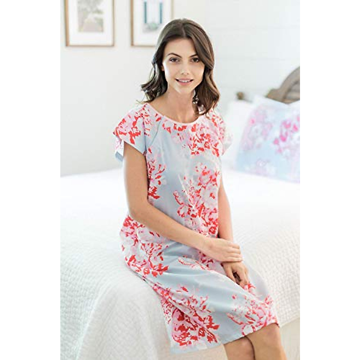 Gownies Designer Hospital Patient Gown, 100% Cotton, Hospital Stay (L/XL Size 10-16, Mae)