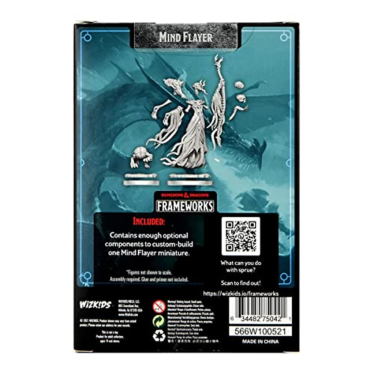 D&D Frameworks: Mind Flayer - Unpainted and Unassembled
