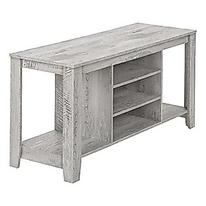 Monarch Specialties I 3564 Tv Stand, 48 Inch, Console, Media Entertainment Center, Storage Shelves, Living Room, Bedroom, Laminate, Grey, Contemporary, Modern