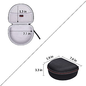 XANAD Headphones case for Beats Studio and Beat Solo Series/JBL Tune and JBL Live Series/TOZO ht2 Series/Anker Life Series/Bose QuietComfort Series, Fit All Folding Headphone（Outer Black+Inner Grey）