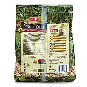 Kaytee Wild Bird Waste Free Nut and Fruit Food Seed Blend For Woodpeckers, Juncos, Cardinals, Grosbeaks, Finches, and Chickadees, 5.5 Pound