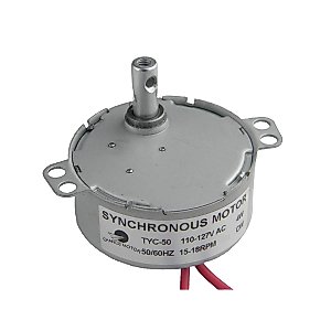 CHANCS Slow Speed Electric Motor TYC-50 110V 15-18RPM CW Micro Motor Turntable Gear for Electric FireplaceBox ffor Electric Fireplace