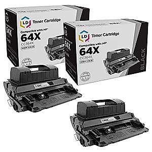 LD Products Compatible Replacement for HP 64 64X Toner Cartridge CC364X CC364A High Yield (Black, 2-Pack) HP Laserjet: P4015dn, P4015n, P4015tn, P4015x, P4515n , P4515tn, P4515x, P4515xm