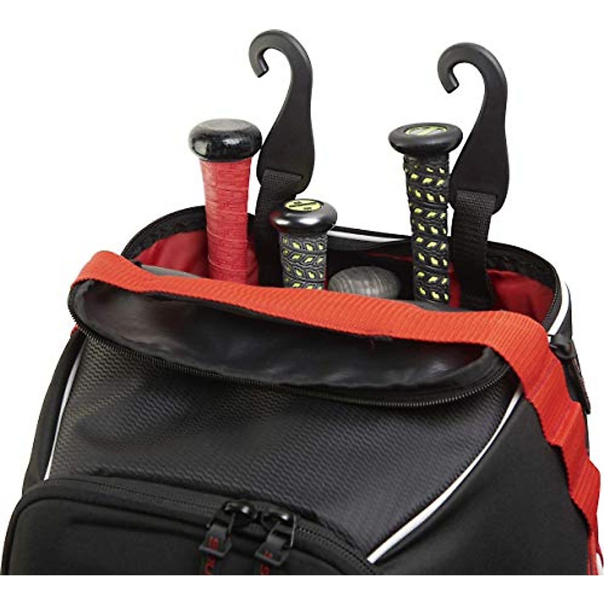 Rawlings | R1502 Wheeled Catcher's Bag | Baseball/Softball | Scarlet