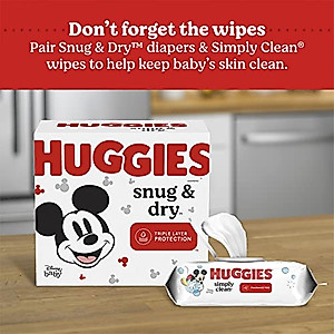 Huggies Size 6 Diapers, Snug & Dry Baby Diapers, Size 6 (35+ lbs), 104 Count