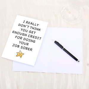 Funny Coworker Leaving Card Gifts Stocking Stuffers for Women Men Thank You Card, Christmas Gifts for Boss Coworker Work Friend Leader Coworkers Retirement Gift New Job Goodbye Farewell Card Gifts