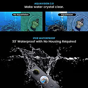 insta360 ONE X2 Waterproof Action Pocket Camera + SanDisk 64GB Extreme Memory Card + Handheld Monopod (extends to 43in) - Great Starter Bundle!, 5.7K