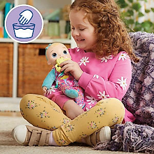 Baby Alive Soft ‘n Cute Doll, Blonde Hair, 11-Inch First Baby Doll Toy, Washable Soft Doll, Toddlers Kids 18 Months and Up, Teether Accessory