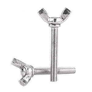 Pack of 5PCS M5 Metric Wing Bolt, 304 Stainless Steel Wing Butterfly Screws Bolts Wing Bolt Machine Fastener (M5 x 40mm)
