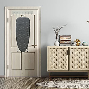 Fayaww Table Top Ironing Board,12x32in Small Ironing Board,with Foldable Legs,Heat Reflective Ironing Cover and Extra Thick Felt Padding,Dark Grey