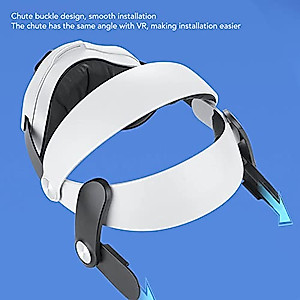 Battery Pack Head Strap for Quest 2, VR Head Strap Removable Sponge and ABS VR Headband for OculusQuest 2 Entertainment, 5300mAh Large Capacity Battery