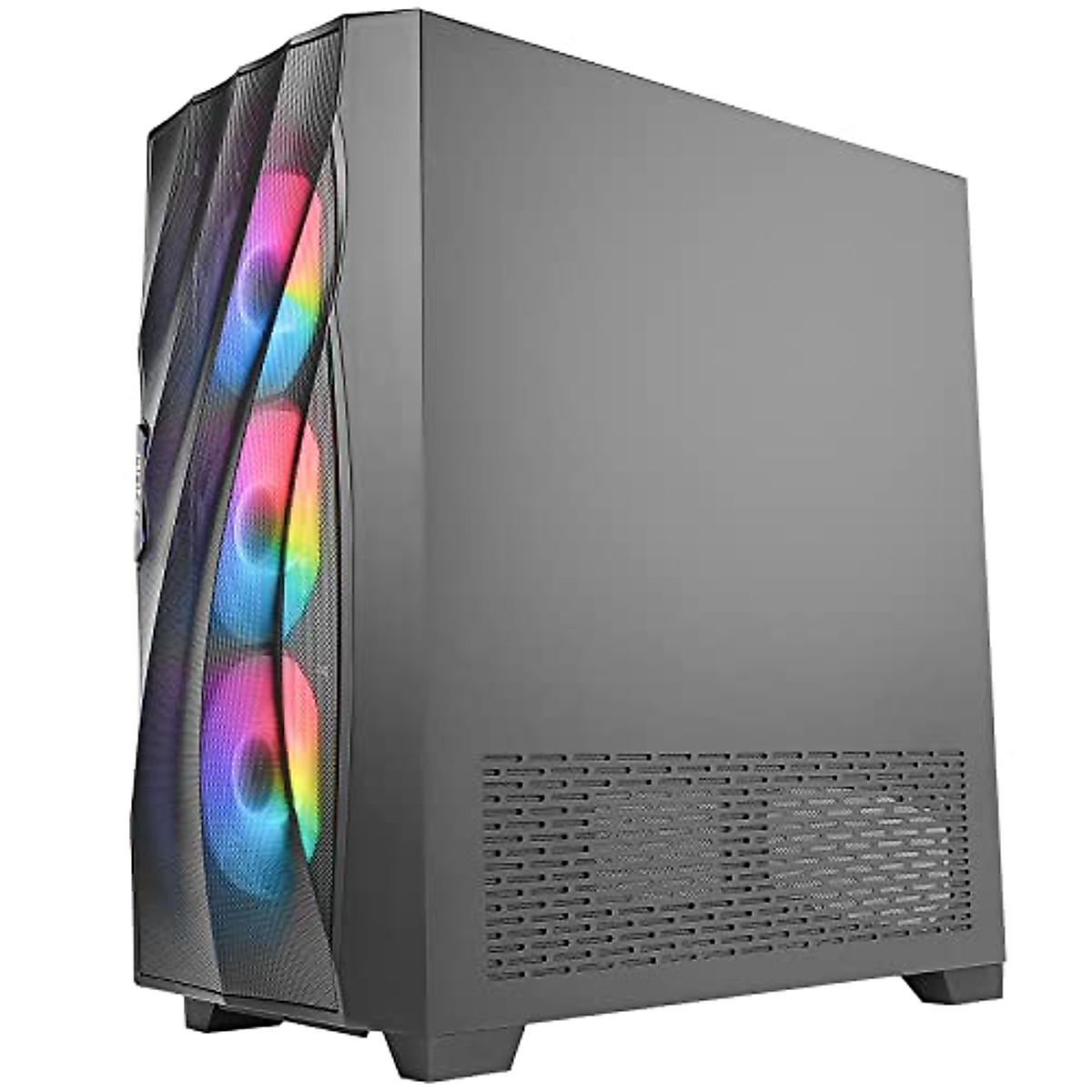 Antec DF700, Mid Tower Computer Case, ATX Gaming Case, USB3.0 x 2, 360 mm Radiator Support, 3 x 120 mm ARGB, 1 x 120 mm Reverse & 1 x 120 mm Fans Included