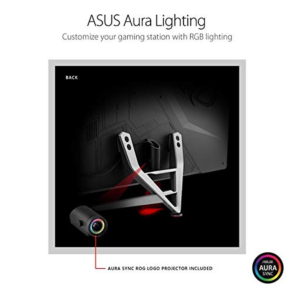 ASUS ROG Strix XG438Q 43” Large Gaming Monitor with 4K 120Hz FreeSync 2 HDR 600 90% DCI-P3 Aura Sync 10W Speaker Non-glare Eye Care with HDMI 2.0 DP 1.4 Remote Control, Black