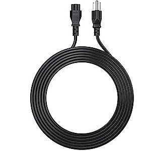 New Extra Long 12Ft 3 Prong AC Laptop Power Cord Cable for Dell IBM HP Compaq Asus Sony Toshiba Lenovo Acer Gateway MSI Notebook Computer Charger Pwr: IEC-60320 IEC320 C5 to NEMA 5-15P