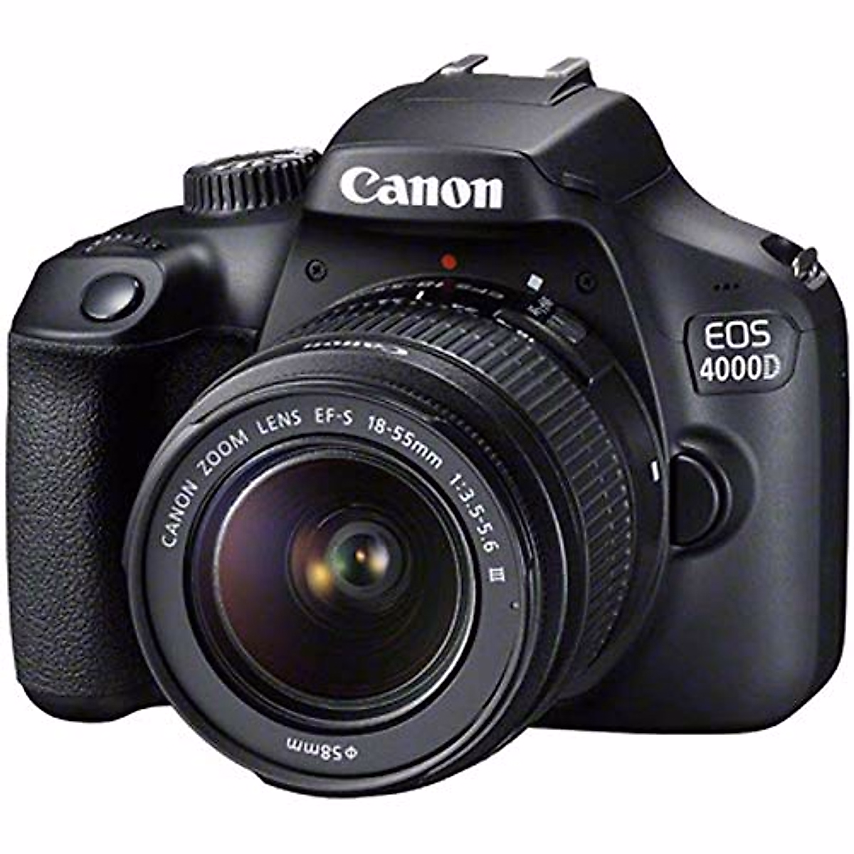 Canon EOS 4000D DSLR Camera with 18-55mm Lens + EOS Bag + Sandisk Ultra 64GB Card + Cleaning Set and More (International Model) (Renewed)