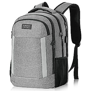 Travel Laptop Backpack for Men, School Backpack for Teen Boys, Durable Water Resistant 17.3 Inch Laptops Backpacks with USB Charging Port, Business Anti Theft College Computer Bag Gift Adult Hiking