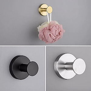 Avlpjno Luxe Grip Hook for Shower, Luxegrip Shower Hook, Luxe Hold No Drill Hooks, Adhesive Suction, Cup Hooks for Shower 304 Stainless Steel, Mirror for Hanging up to 15 lbs–Waterproof (A-4PCS)