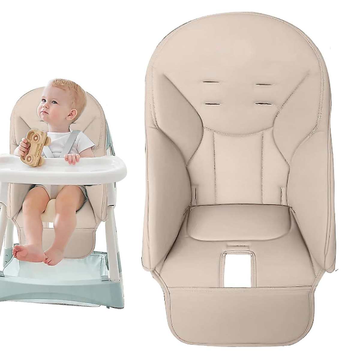 Hondony High Chair Covers for Baby, High Chair Cushion, Universial Replacement Cover for Gracos, aoneo, Kosmic Jané, Peg Perego High Chair Seat Cover