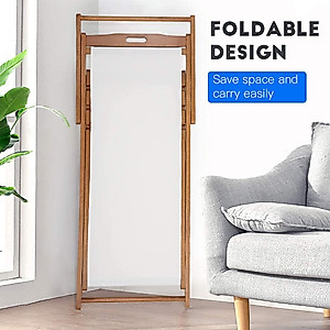 Beach Chair Recliner Chair Set of 2 Adjustable Lounge Chair Outdoor Folding Portable Reclining Chairs Adjustable Frame Solid Eucalyptus Wood with White Polyester Canvas 3 Level Height Adjustable,White