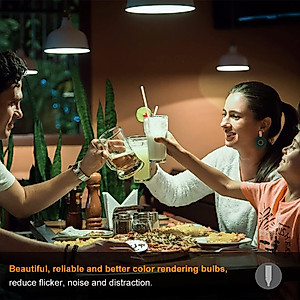 inShareplus E12 LED Bulbs, 16W Candelabra Light Bulbs, Daylight 6000K, 120W Equivalent 1500LM, CRI80+, E12 Base LED Chandelier Bulbs, Non-Dimmable LED Lamp, 6Pack