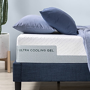 ZINUS 10 Inch Ultra Cooling Gel Memory Foam Mattress, King, Cool-to-Touch Soft Knit Cover, Pressure Relieving, CertiPUR-US Certified, Mattress in A Box, All-New, Made in USA