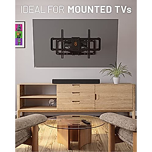 ECHOGEAR TV Cord Hider for Wall Mounted TV - White Cable Management Kit Hides TV Wires Behind The Wall- Includes 2 Pass Throughs, Locking Brackets, and Hole Saw Drill Attachment for Easy Install