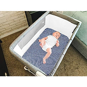 Bassinet Bed Sheets – Premium Bassinet Fitted Sheet for Halo, Mika Micky, Maxi COSI & Others - 4 Pack 100% Jersey Knit - Bassinet Bedding for Standard Size Oval or Halo Bassinet Pads for Boys & Girls